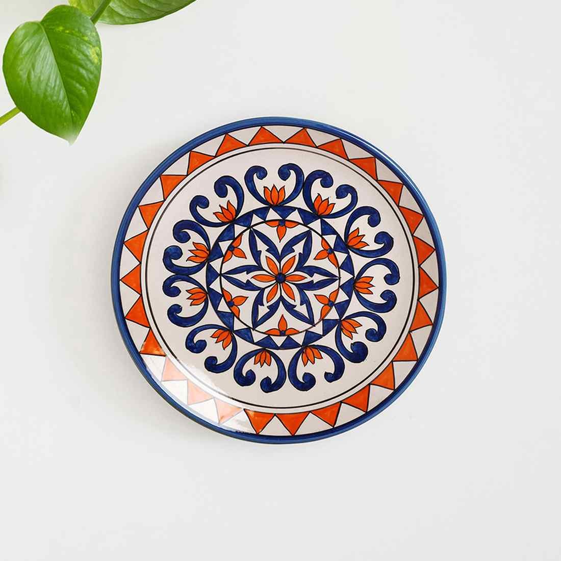 Hand-painted Ceramic Wall Plate 10 Inch - India Meets India